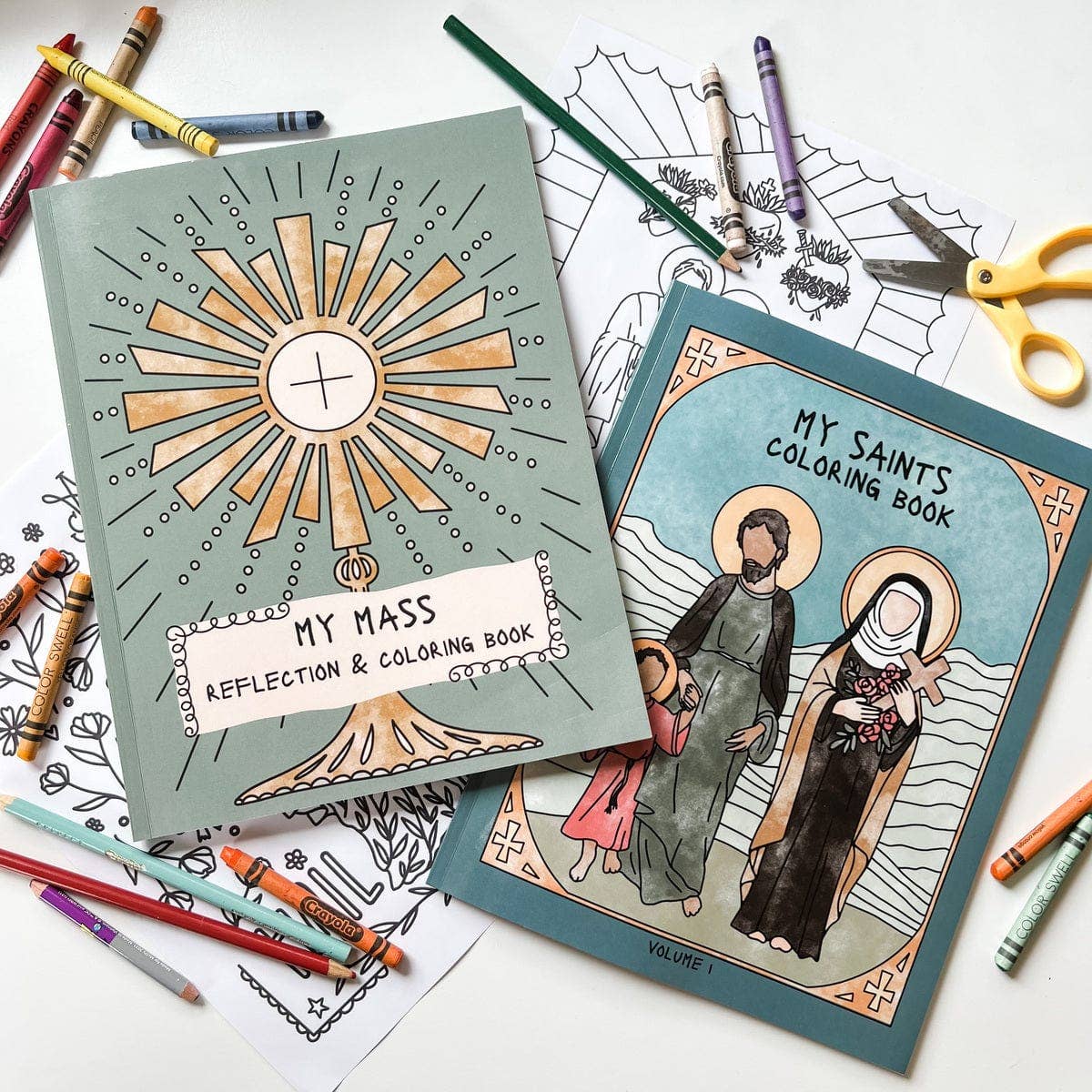 Catholic Coloring Books: My Mass Reflection & Coloring Book – JMJs ...