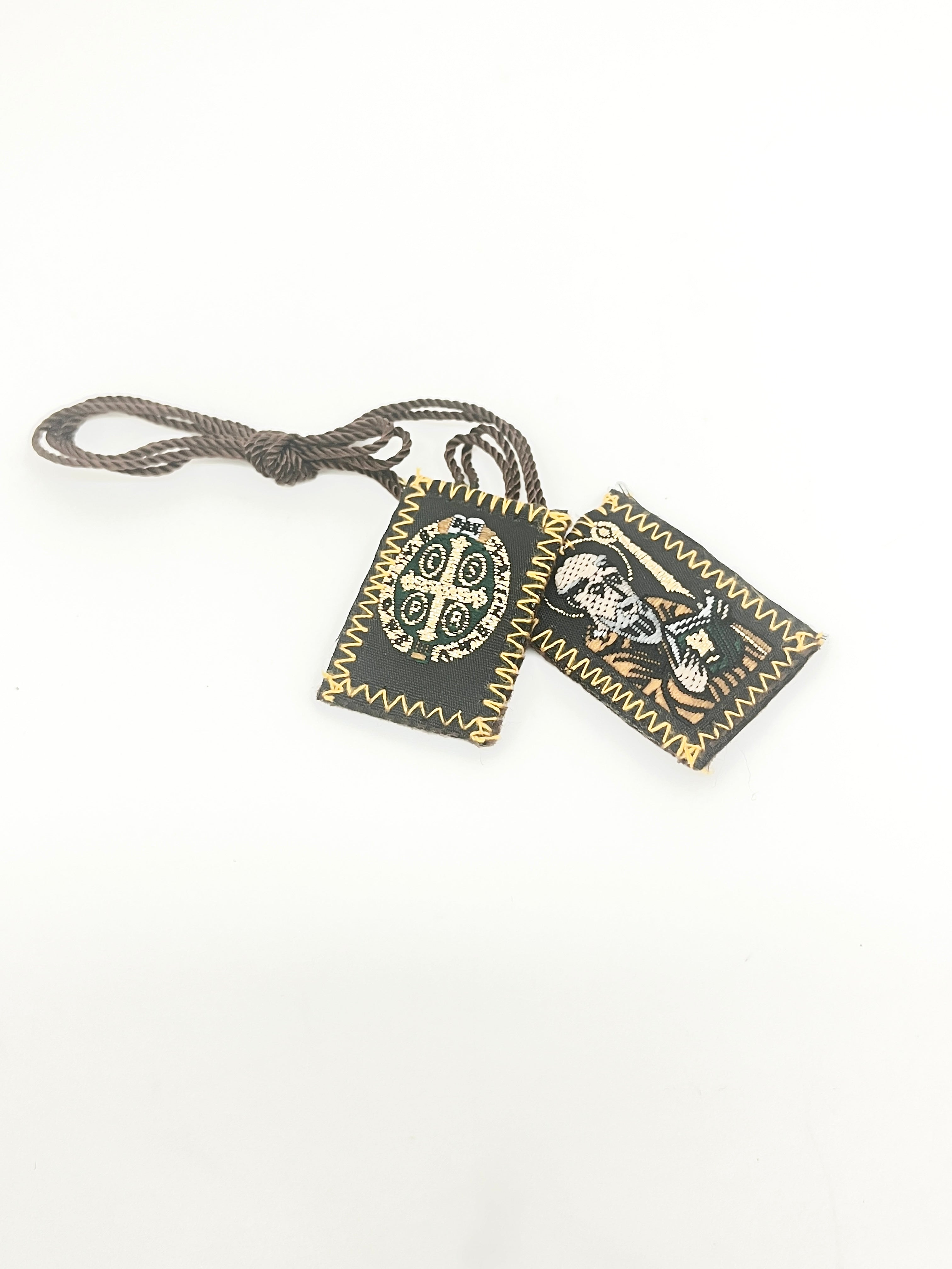Saint Benedict Brown Scapular 1 1/2" – JMJs Catholic Store, Inc
