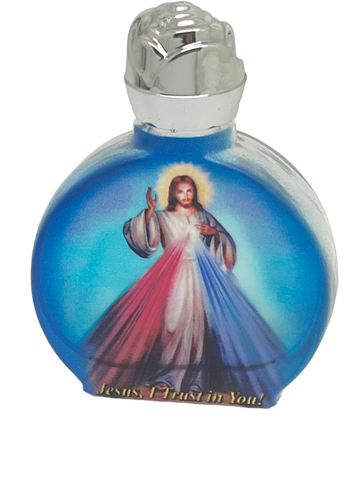Divine Mercy Glass Holy Water Bottle – Unique Catholic Gifts