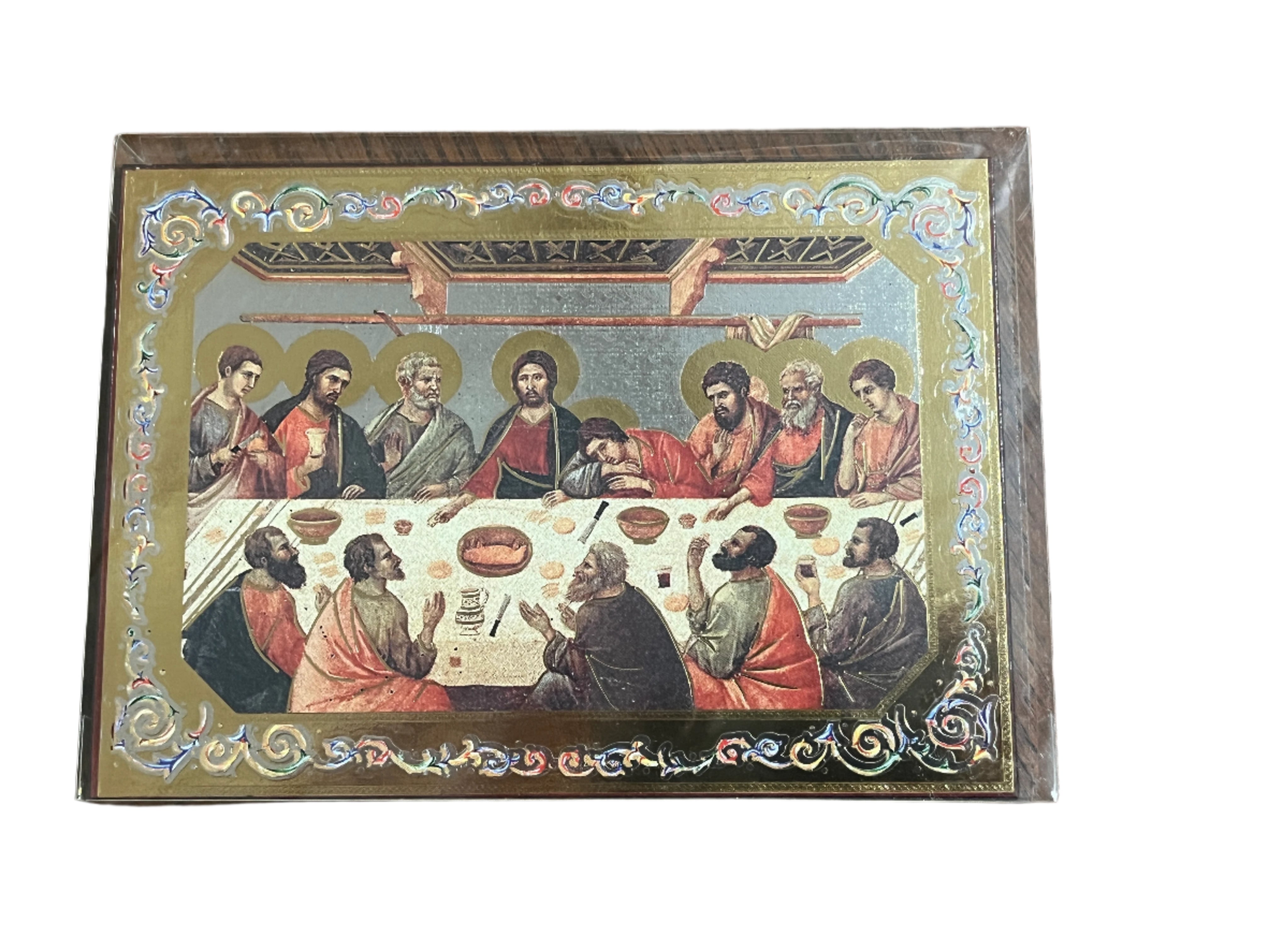 Last Supper Icon Wood Wall Plaque 5 1/2" Made in Italy – Unique ...