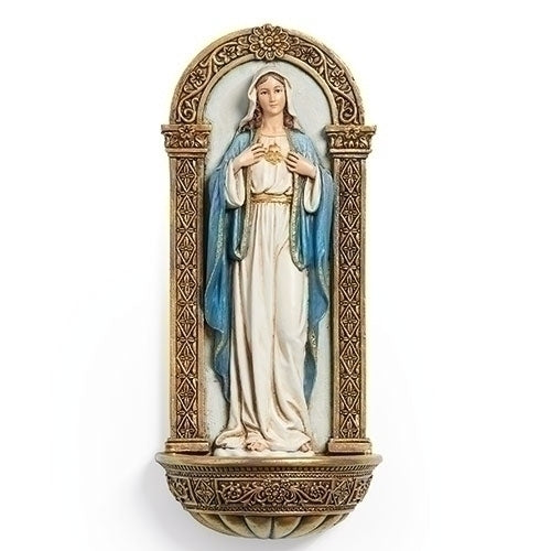 Immaculate Heart of Mary Holy Water Font 7" H – JMJs Catholic Store, Inc