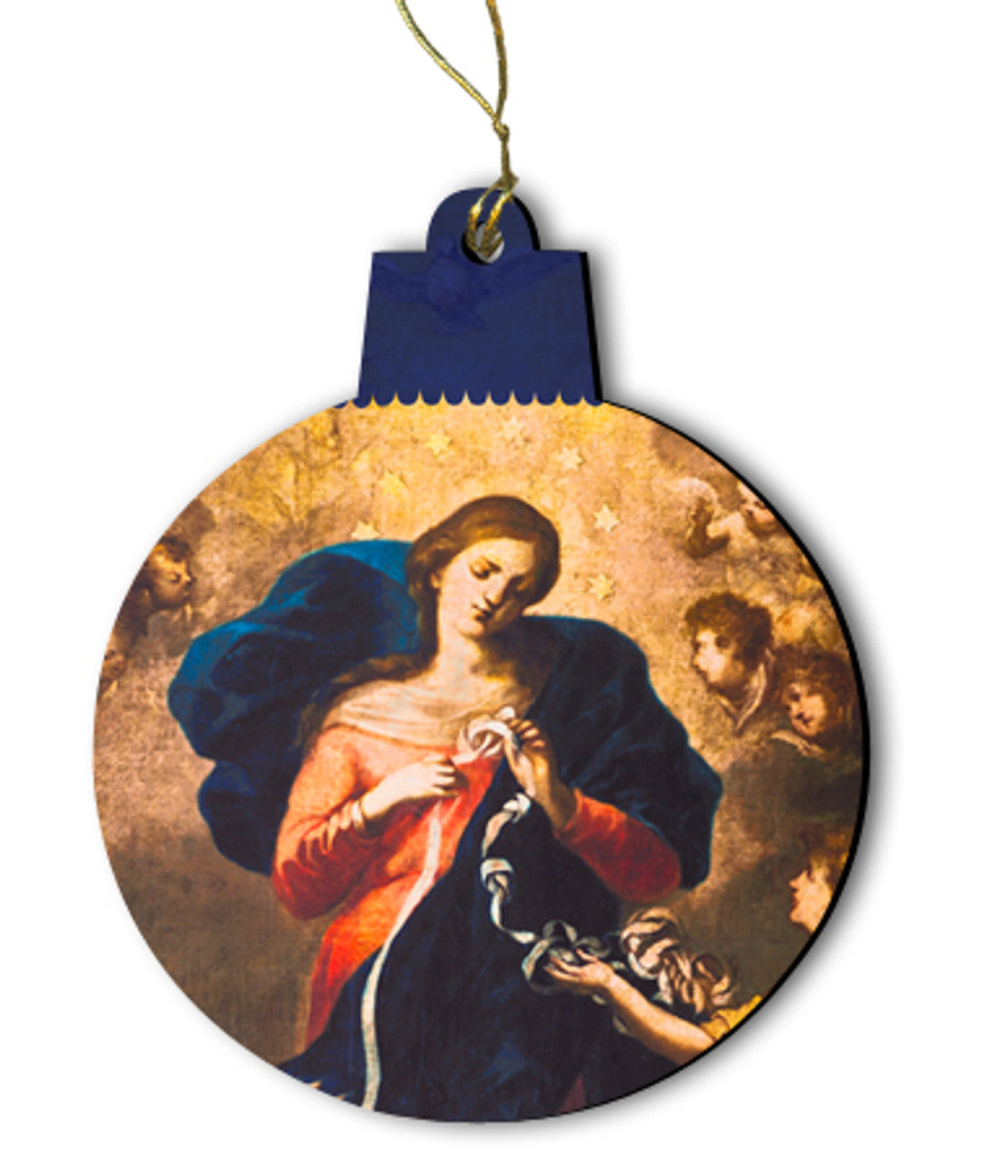 Mary Undoer of Knots Detail Wood Ornament – JMJs Catholic Store, Inc