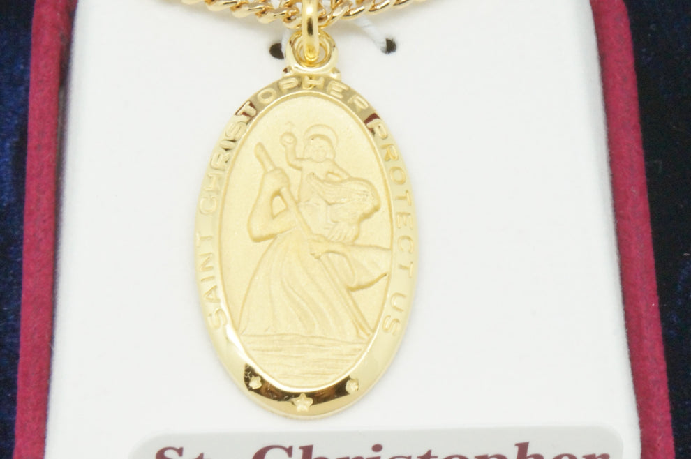 Saint Christopher Medal - Unique Catholic Gold Medals – JMJs Catholic ...
