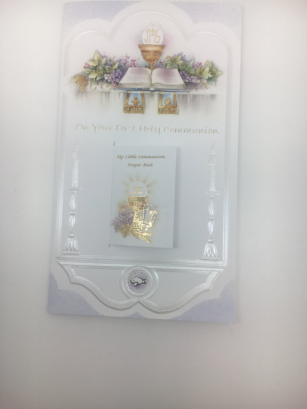 First Holy Communion Greeting Card. (embossed) – JMJs Catholic Store, Inc