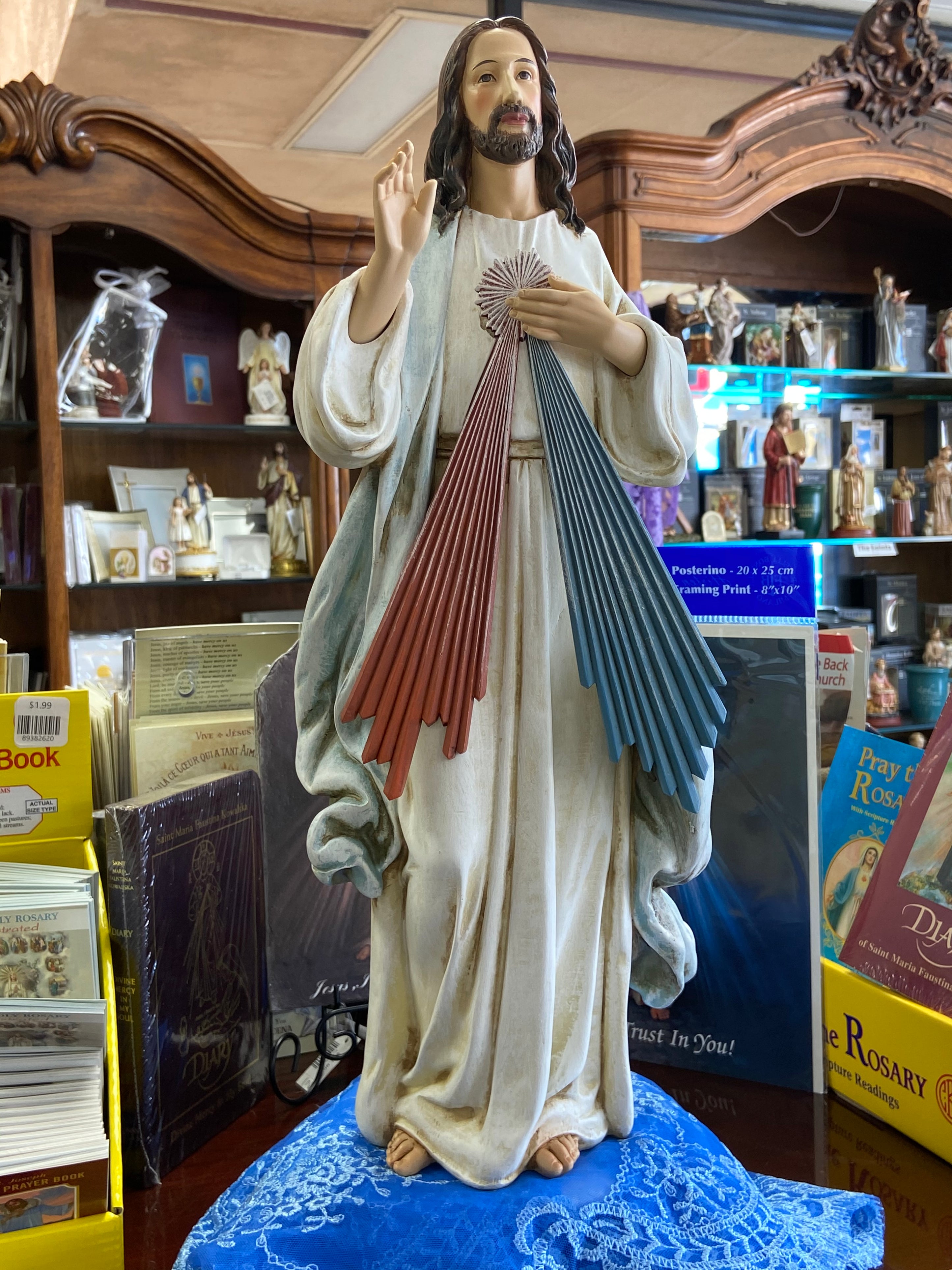 Divine Mercy Statue 18.5"H – JMJs Catholic Store, Inc
