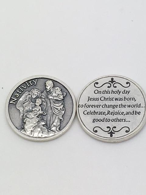 Christmas Nativity Pocket Token Coin – JMJs Catholic Store, Inc