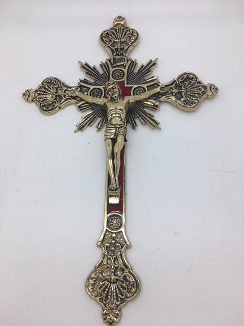 Gold Wall Crucifix 12" – Unique Catholic Gifts