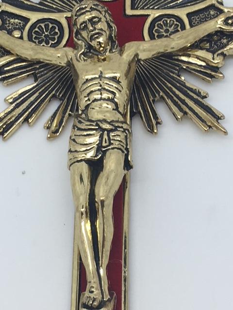 Gold Wall Crucifix 12" – Unique Catholic Gifts