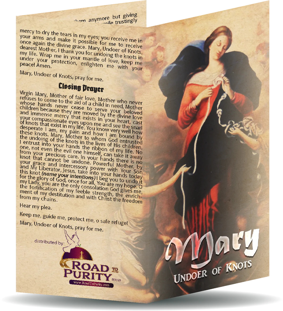Mary Undoer of Knots Holy Card – JMJs Catholic Store, Inc